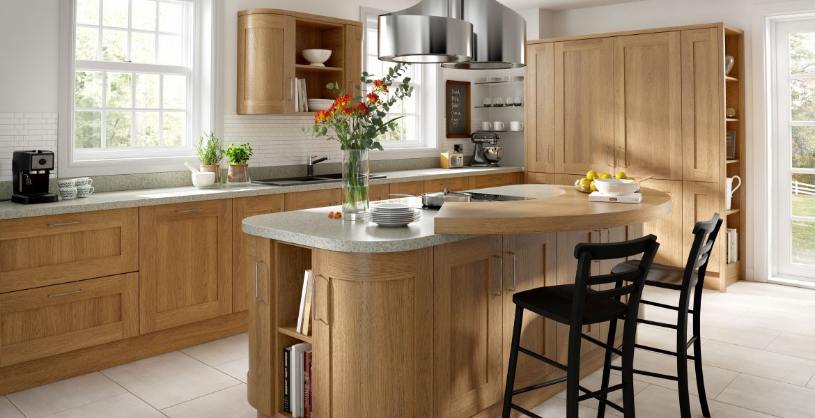 Shaker Lissa Oak Wood - Enfield Kitchens